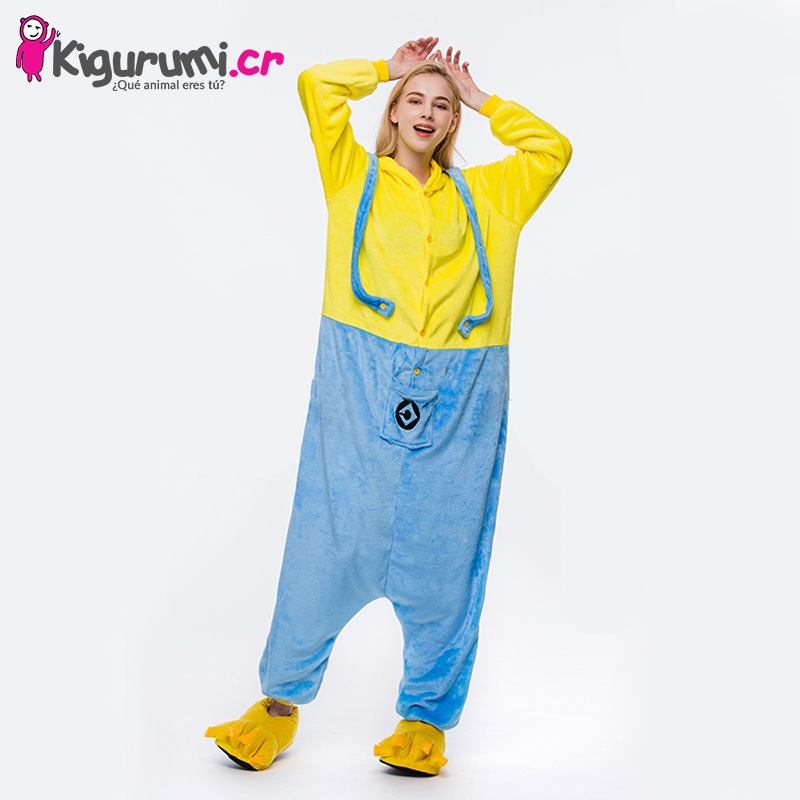Pijamas enteros animales o personajes - Kigurumi de Minions Tamaño S (1,45 a 1,55 m)